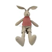 China ODM OEM Plush Stuffed Bunny Toys Cotton Linen Custom Long Leg Easter Rabbit Toys for sale