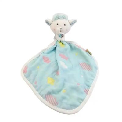 China ODM OEM Baby Sheep Toys Stuffed Animal Doudou Baby Comforter Skin Friendly Safety for sale