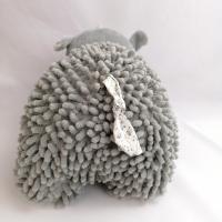 China Customized PP Cotton Stuffed Animal Toys Plush Grey Rhinoceros Plush Doll for sale
