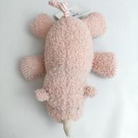 China Customized PP Cotton Stuffed Animal Toys Plush Little Pink Rhinoceros for sale