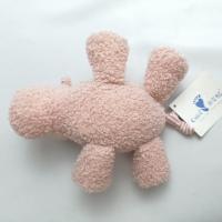 China Customized PP Cotton Stuffed Animal Toys Plush Little Pink Rhinoceros for sale