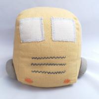 China Customized PP Cotton Stuffed Toys Plush Little Yellow Car Polyester Fabric for sale