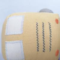 China Customized PP Cotton Stuffed Toys Plush Little Yellow Car Polyester Fabric for sale