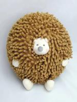 China OEM ODM Cute Hedgehog Toy Stuffed Animal Chenille Cord Velour And PP Cotton Filling for sale