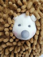 China OEM ODM Cute Hedgehog Toy Stuffed Animal Chenille Cord Velour And PP Cotton Filling for sale