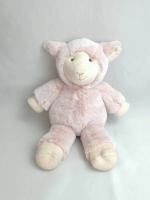 China Pink Lamb Short Plush Toy Soft Sheep Stuffed Animal Baby Comfort Toy for sale