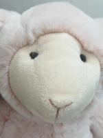China Pink Lamb Short Plush Toy Soft Sheep Stuffed Animal Baby Comfort Toy for sale