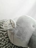 China Soft Plush Stuffed Animal Chenille And PP Cotton Filling Cute Grey Rhinoceros Toy Baby Comfort Toy for sale