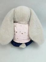 China 40cm Easter Rabbit Plush Long Ear Stuffed Soft Bunny Animal With Clothes Plush Toy for sale
