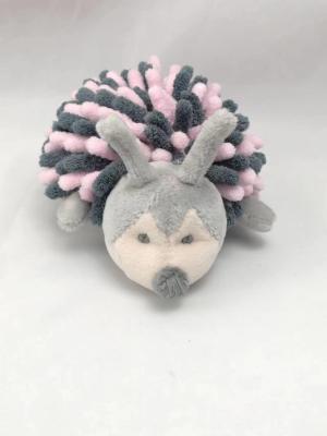 China Super Soft Brown Fur Plush Cute Hedgehog Baby Toys For Children for sale