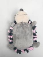 China Super Soft Brown Fur Plush Cute Hedgehog Baby Toys For Children for sale