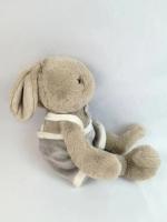 China Soft Rabbit Doll Rabbit In Clothes Stuffed Plush Animal Toy Soft Green Girls Gifts for sale