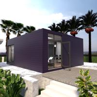 China 20ft or 40ft High Insulation Value Earthquake Resistant SIP Panel House Shell Package for sale
