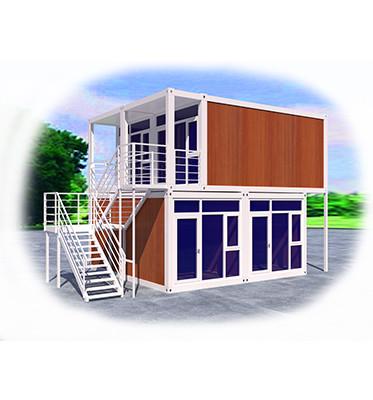 China Prefab House Steel Sandwich Panel Flat Pack House For 2022 Custom Construction for sale