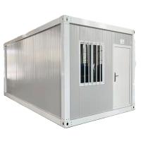 China Prefab House Steel Sandwich Panel Flat Pack House For 2022 Custom Construction for sale