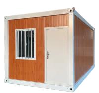 China Prefab House Steel Sandwich Panel Flat Pack House For 2022 Custom Construction for sale