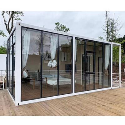 China 20ft Foldable Container House With Light Accessories Durable Steel Sandwich Panel for sale