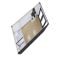 China 20ft Foldable Container House With Light Accessories Durable Steel Sandwich Panel for sale