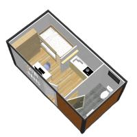China 20ft Foldable Container House With Light Accessories Durable Steel Sandwich Panel for sale