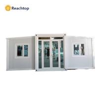 China Modern Design Folding Living Expandable Container House with PVC Sliding Window for sale