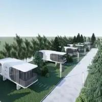 China Tropical Design Style Luxury Modern Outdoor Portable Mobile Glamping Space for sale