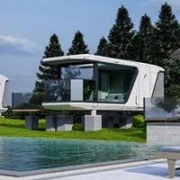 China Tropical Design Style Luxury Modern Outdoor Portable Mobile Glamping Space for sale