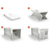 China Foldable Flat Pack Prefabricate Folding Container House for Office 5800*2560*2480mm for sale