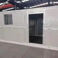 China Prefabricated 20ft Office Flat Pack Foldable Container House with PVC Sliding Window for sale