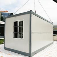China Easy Installation 20ft Steel Sandwich Panel Portable Ready Made Folding Container House for sale