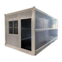 China 18mm MgO Board Floor Folding Container House With Bathroom And Kitchen Folded Modern Style for sale