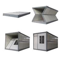 China 18mm MgO Board Floor Folding Container House With Bathroom And Kitchen Folded Modern Style for sale