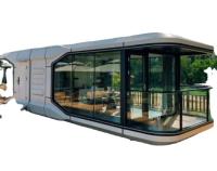 China Hotel Pod Hurricane Proof Prefab Capsule Speed Dome House In Mid-Century for sale