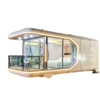 China Hotel Pod Hurricane Proof Prefab Capsule Speed Dome House In Mid-Century for sale