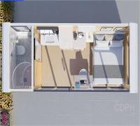 China Customized Modern Design Mobile Steel Structure Building Apple Cabin Portable House for sale