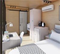 China Customized Modern Design Mobile Steel Structure Building Apple Cabin Portable House for sale