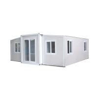 China Folding Expandable Container House with PVC Sliding Window and 18mm MGO Board Floor for sale