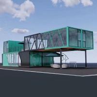 China Sandwich Panel Mobile Living Container House For Countryside Convenient Store for sale