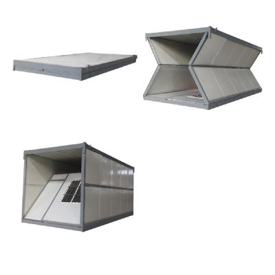 China Easy-to-Assemble 20ft Folding Container House with Bathroom and Galvanized Steel Frame for sale