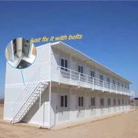 China Easy-to-Assemble 20ft Folding Container House with Bathroom and Galvanized Steel Frame for sale