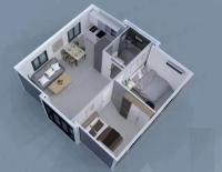 China Prefabricated 3 Bedroom Prefab House Plans For Warehouse Construction for sale