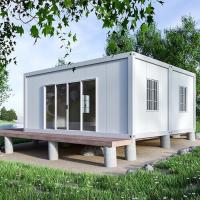 China Galvanized Steel Frame Modern Mobile Folding Container House With Bathroom for sale