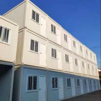 China Flat Pack Container House With MGO Board Floor Sturdy Weather Resistant for sale
