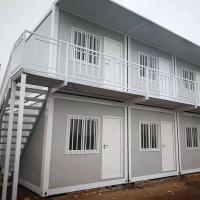 China Flat Pack Container House With MGO Board Floor Sturdy Weather Resistant for sale