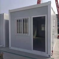 China Flat Pack Container House With MGO Board Floor Sturdy Weather Resistant for sale