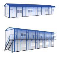 China Modern K Type Light Steel Structure Prefab House With PVC Sliding Window for sale
