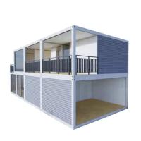 China 18mm MGO Board Floor Prefab Flat Pack Container House for Home Office Efficiency for sale