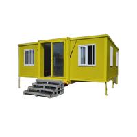 China Prefabricated 20ft Foldable House Expandable Container Home Workshop Warehouse Office for sale