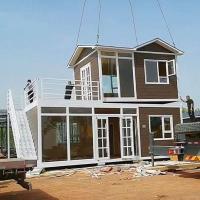 China Live Light Villa Prefabricated Mobile House With Steel And Sandwich Board for sale