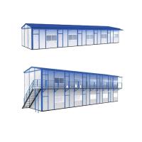 China Workshop Warehouse Construction Assembled Container House with Light Steel Structure for sale