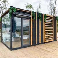 China Waterproof Luxury Prefabricated Container House With Galvanized Steel Frame for sale